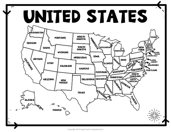 United States Map Quiz & Worksheet: USA Map Test w/ Practice Sheet (US ...
