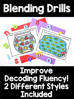 Blending Sounds Phonics Worksheets and Centers for Special Education or ...
