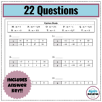 Finding Slope from a Table Worksheet | Made By Teachers