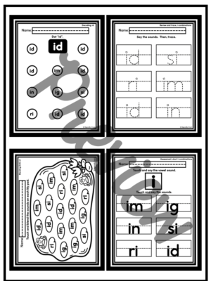 Blending Sounds Phonics Worksheets and Centers for Special Education or ...