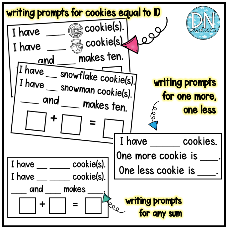 Winter Cookies Craft l Winter Math Craft Numbers 1 to 10 l Kindergarten ...