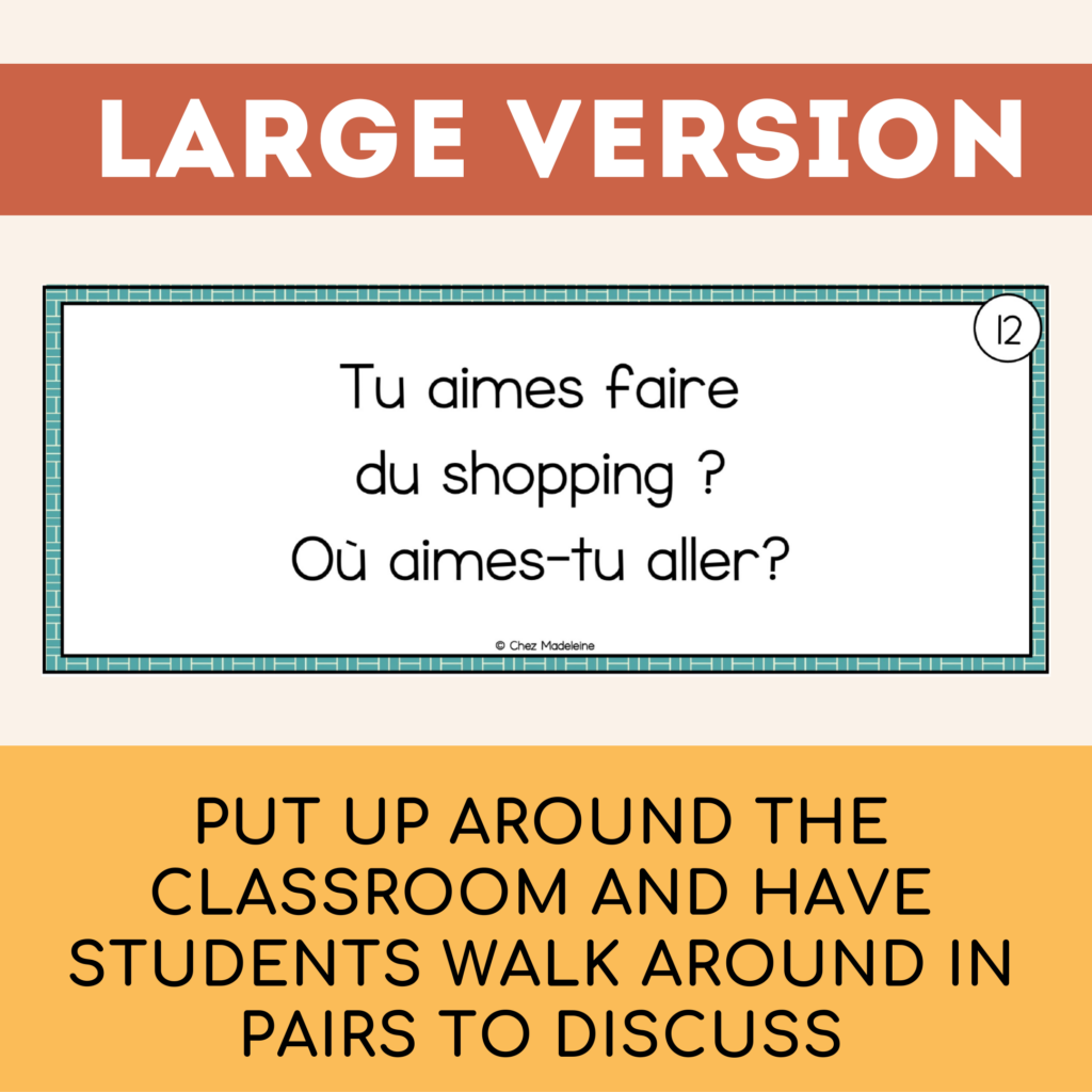 Cartes de Conversation - Les Passe-temps A1/A2 | Made By Teachers