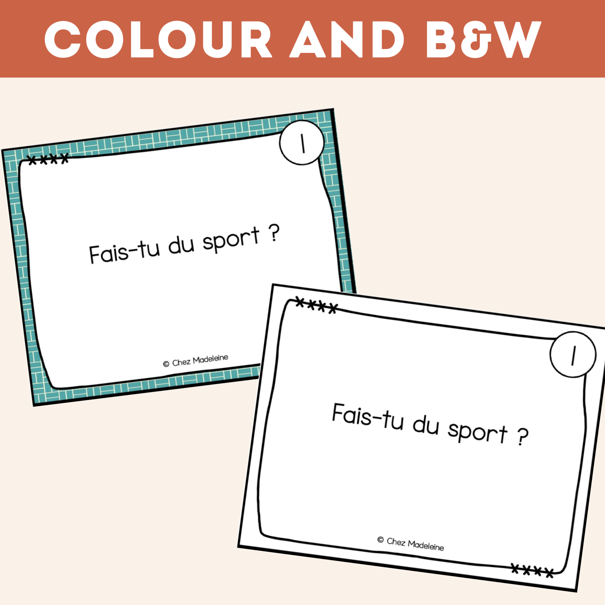 Cartes de Conversation - Les Passe-temps A1/A2 | Made By Teachers