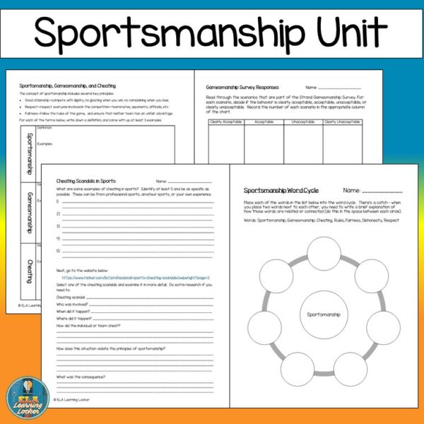 Sportsmanship, Gamesmanship and Cheating Unit | Made By Teachers