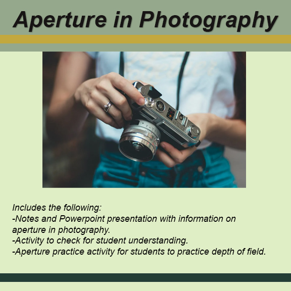 Aperture PowerPoint Presentation and Notes, High School Photography ...