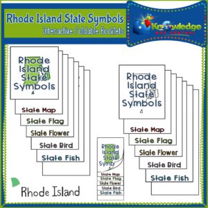 Rhode Island State Symbols Interactive Foldable Booklets | Made By Teachers