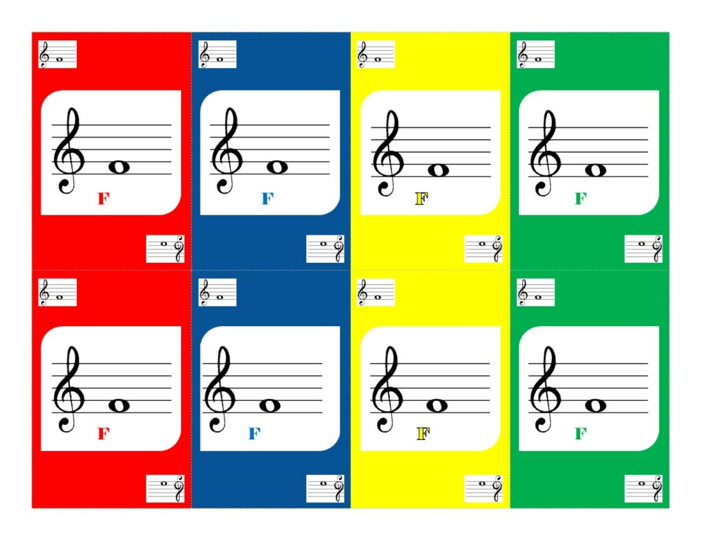 Treble Clef Game - Note Name UNO | Made By Teachers