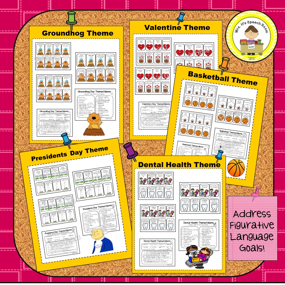 February Speech Therapy Idioms - Upper Elementary, Middle School, High ...