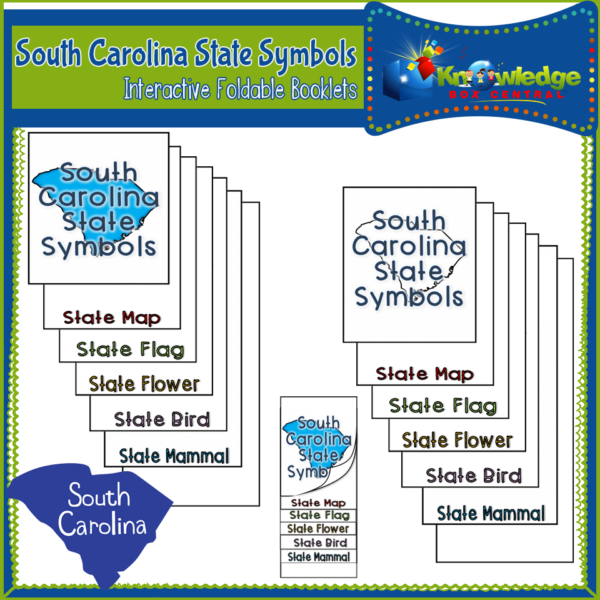 South Carolina State Symbols Interactive Foldable Booklets | Made By ...
