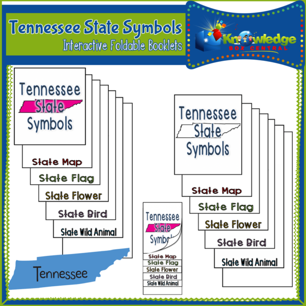 Tennessee State Symbols Interactive Foldable Booklets | Made By Teachers