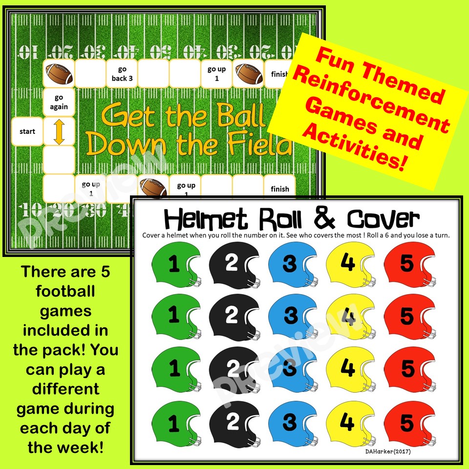 Football Theme Speech Therapy Printable Pack | Made By Teachers