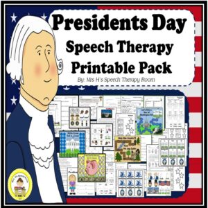 Presidents Day Speech Therapy Printable Pack | Made By Teachers