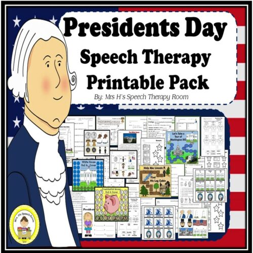 Presidents Day Speech Therapy Printable Pack | Made By Teachers