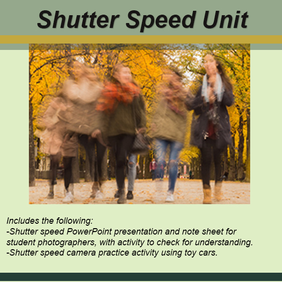Shutter Speed Presentation, Notes, Activity, High School Middle School ...
