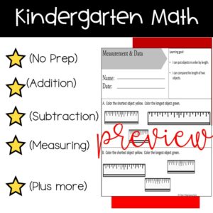 Kindergarten Math | Trifold bundle | Made By Teachers