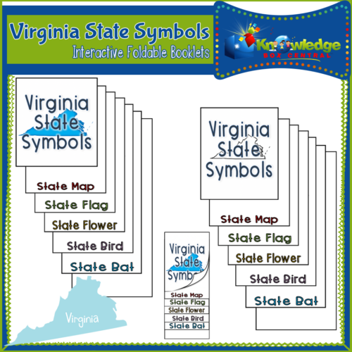 Virginia State Symbols Interactive Foldable Booklets | Made By Teachers