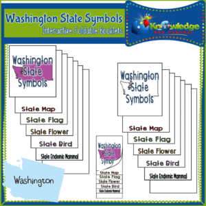Washington State Symbols Interactive Foldable Booklets | Made By Teachers