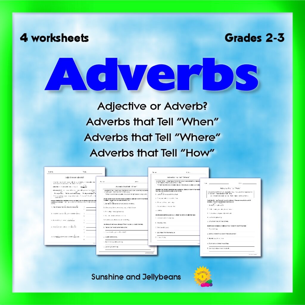 Adjectives and Adverbs - Grade 2 - BUNDLE - 31 easy-to-use Worksheets ...