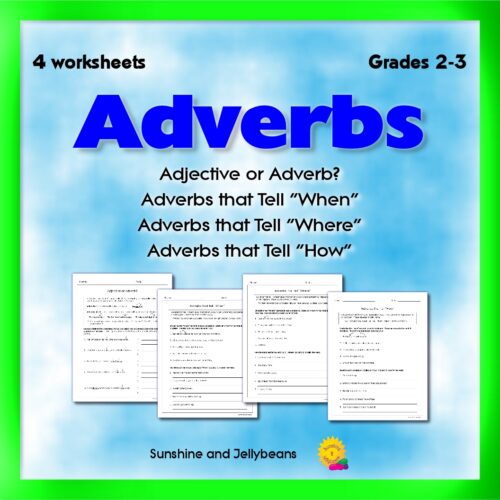 Adjectives and Adverbs - Grade 2 - BUNDLE - 31 easy-to-use Worksheets ...