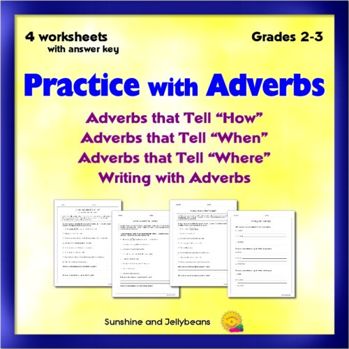 Adjectives and Adverbs - Grade 2 - BUNDLE - 31 easy-to-use Worksheets ...