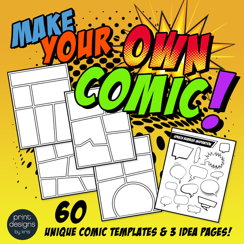 Blank Comic Book Templates - Create Your Own Comic Book - Comic ...