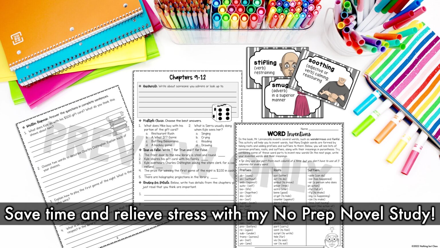 Escape from Mr. Lemoncello's Library Novel Study Unit | Comprehension ...