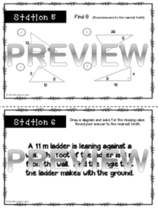 Right Triangle Trigonometry Stations | Made By Teachers