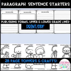 Black History Month Activists Writing, Paragraph/Sentence Starters ...