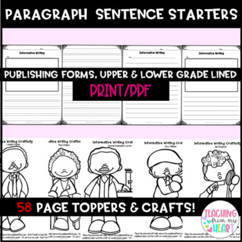 Black History Month Paragraph Writing Sentence Starters and Biography ...