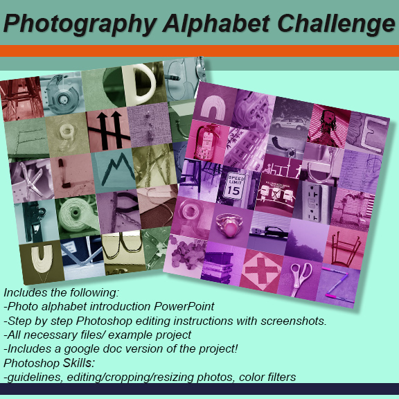 Photography Digital Alphabet Assignment + Project & distance version ...