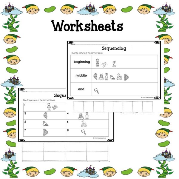 Jack and the Beanstalk | Activities | Sequencing Retelling Characters ...