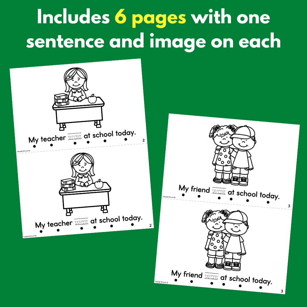 Sight Word Practice Book for Fry Sight Word WAS | Made By Teachers