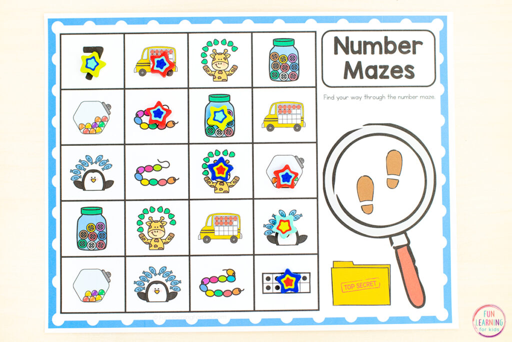 Number Mats and Number Worksheets - NO PREP Number Sense Activities ...