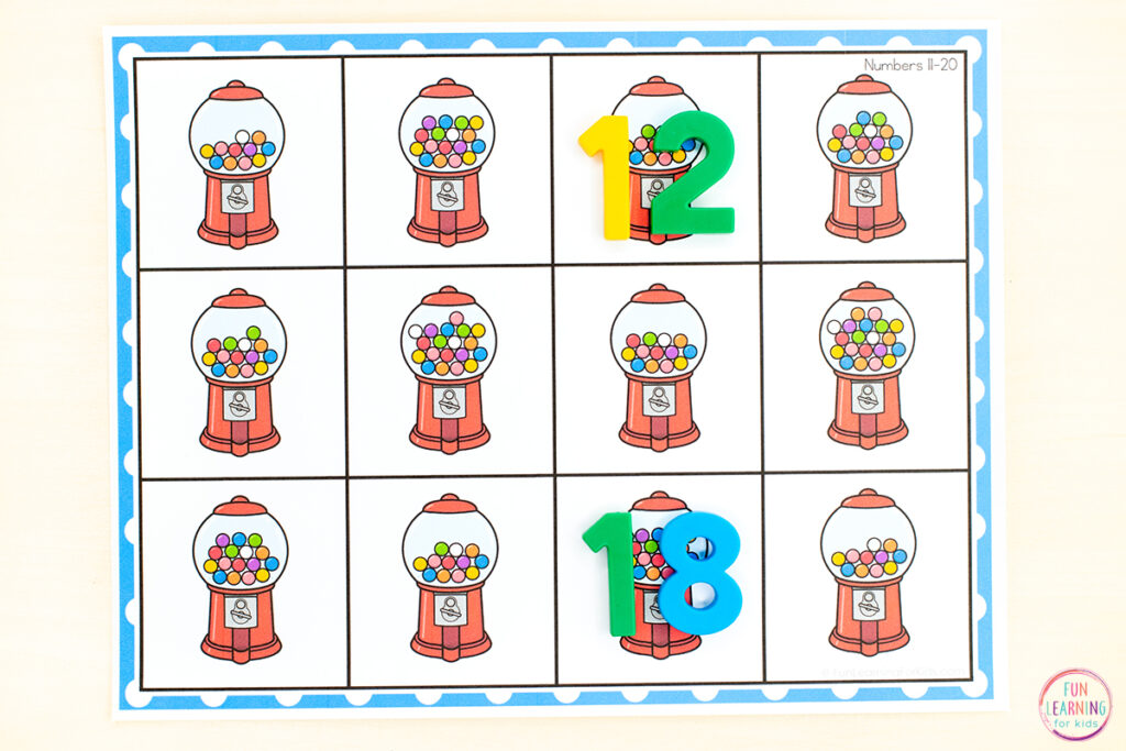 Number Mats and Number Worksheets - NO PREP Number Sense Activities ...