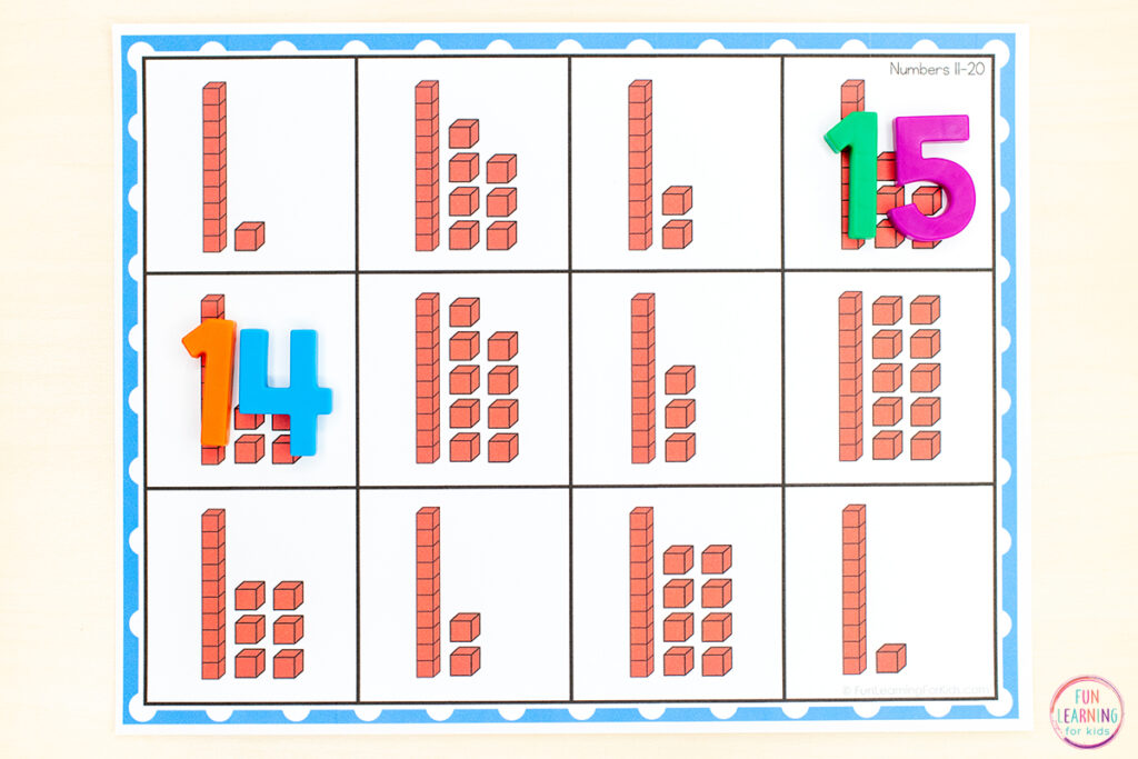 Number Mats and Number Worksheets - NO PREP Number Sense Activities ...