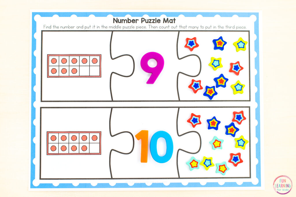 Number Mats and Number Worksheets - NO PREP Number Sense Activities ...