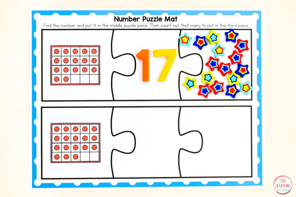 Number Mats and Number Worksheets - NO PREP Number Sense Activities ...