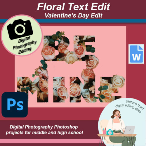 Text Overlap Effect for Photoshop, Graphics, Photography, Valentine's ...