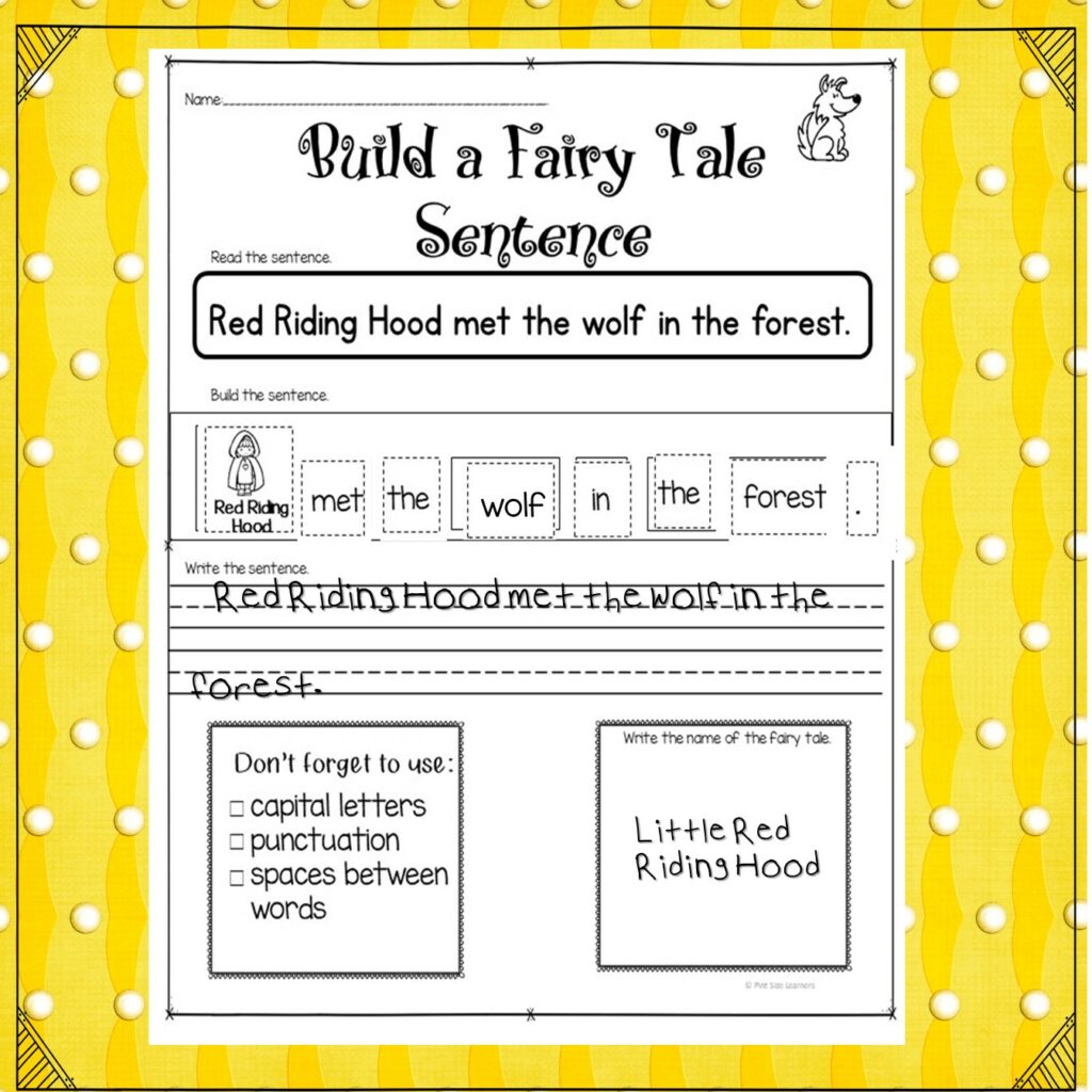 Scrambled Sentences | Building Sentences | Fairy Tales | Made By Teachers