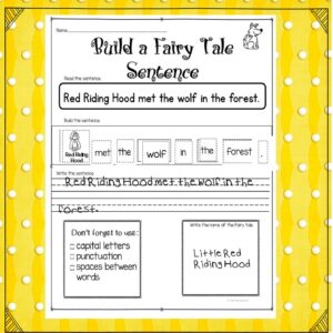 Scrambled Sentences | Building Sentences | Fairy Tales | Made By Teachers