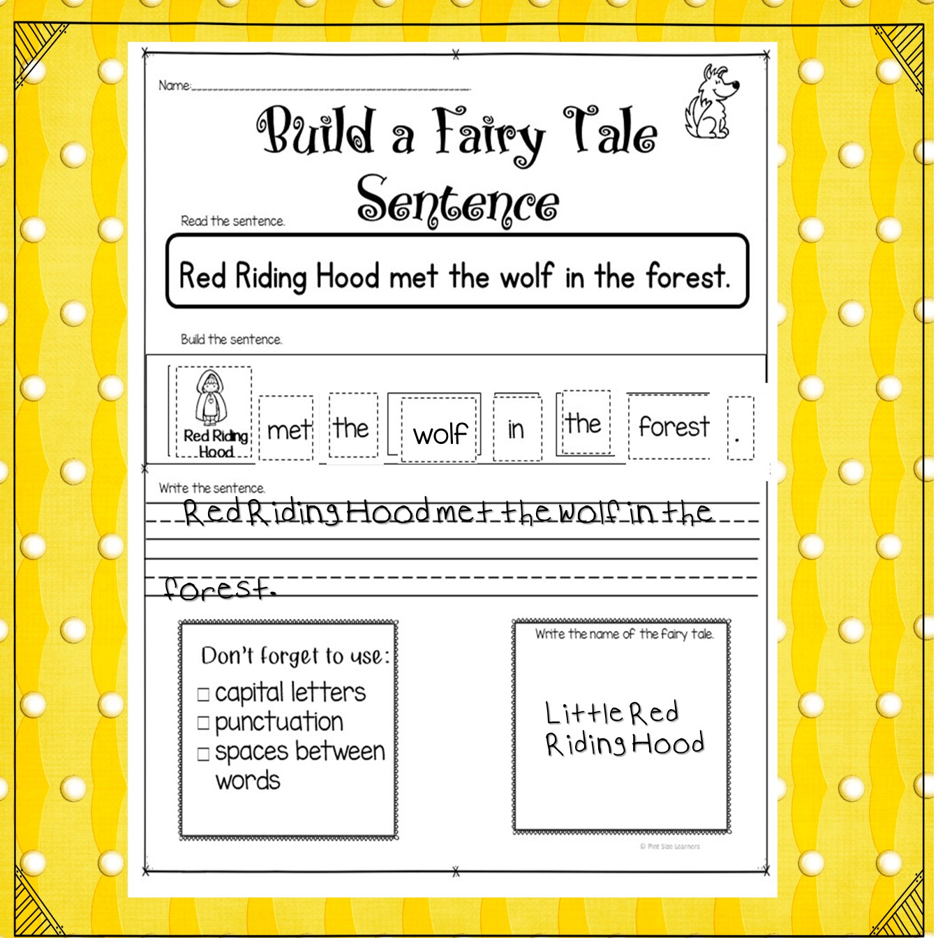 Scrambled Sentences | Building Sentences | Fairy Tales | Made By Teachers