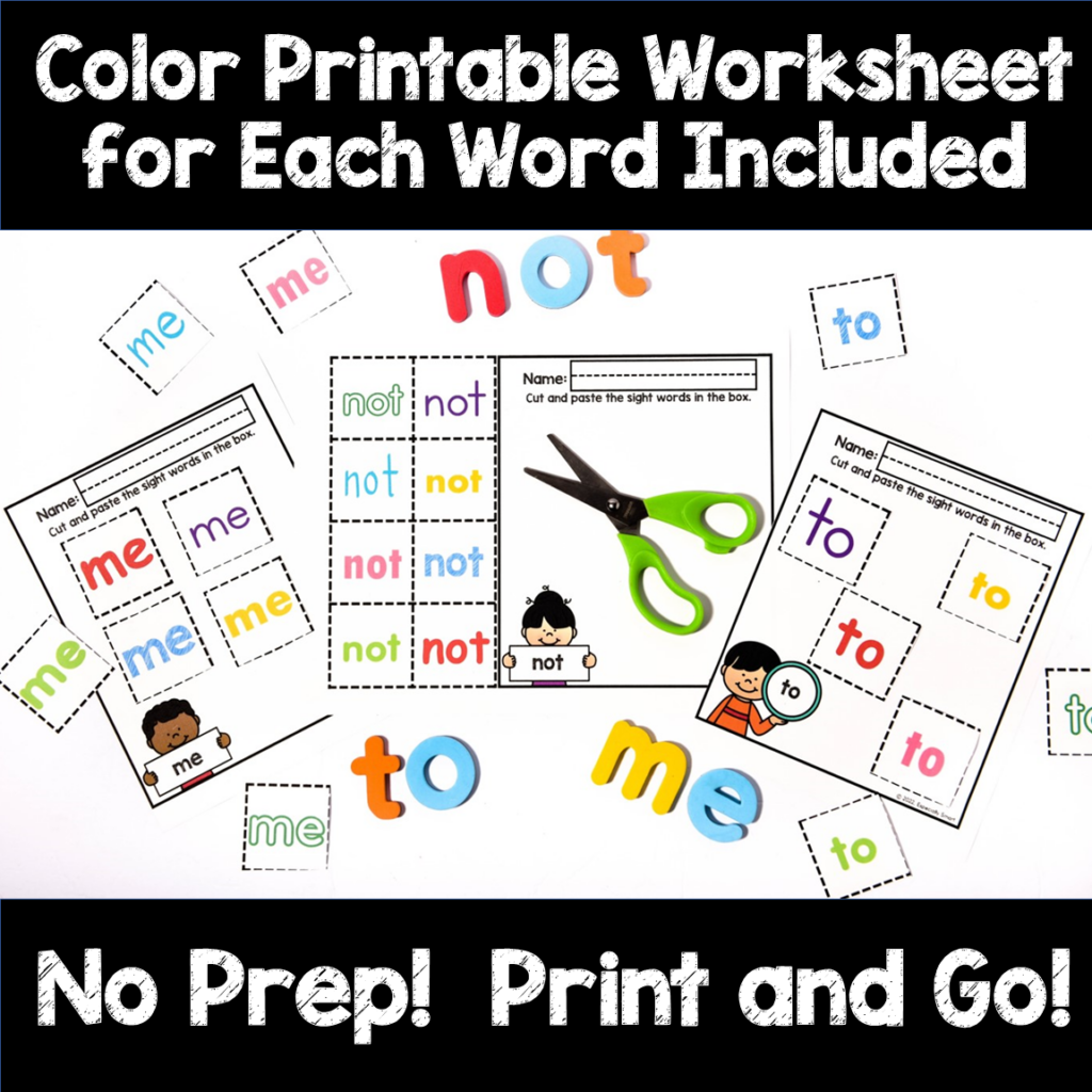 Errorless Pre Primer and Primer Sight Words Centers and Worksheets ...