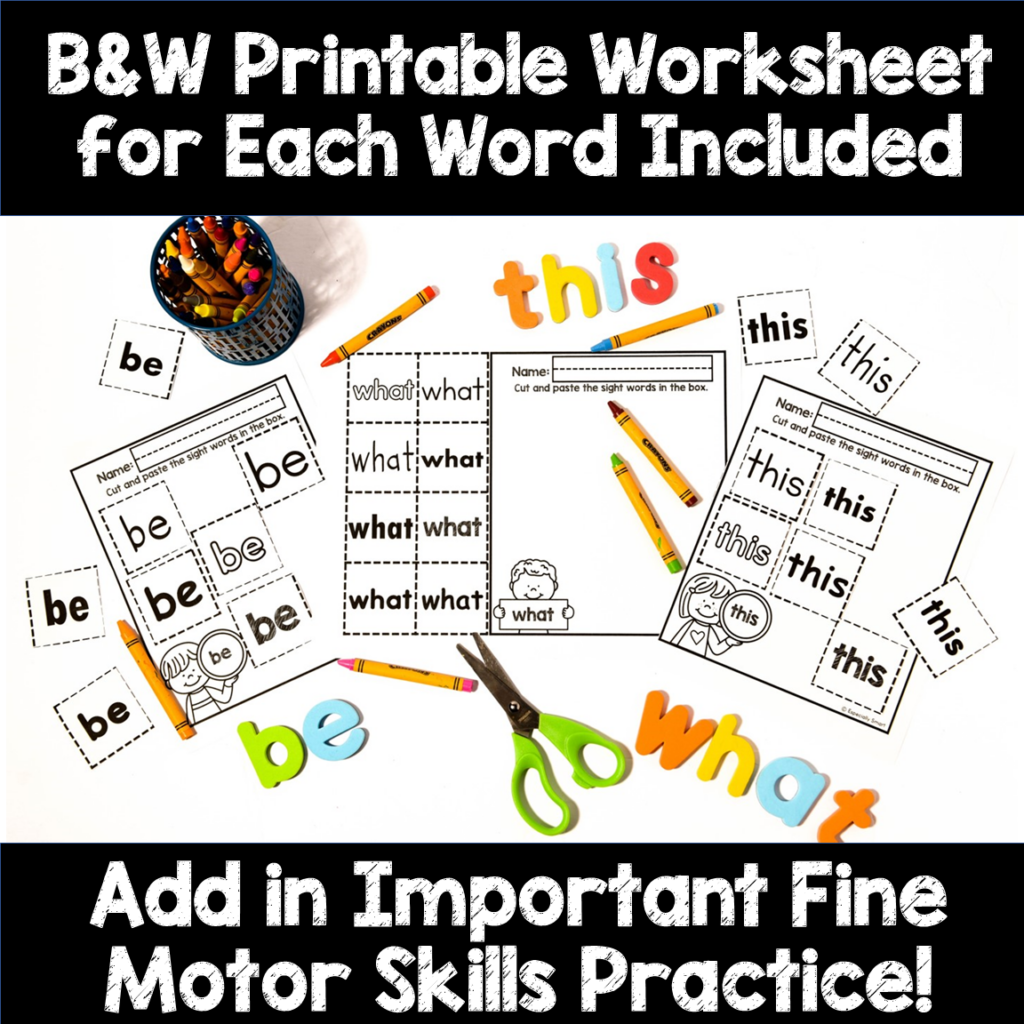 Errorless Pre Primer and Primer Sight Words Centers and Worksheets ...