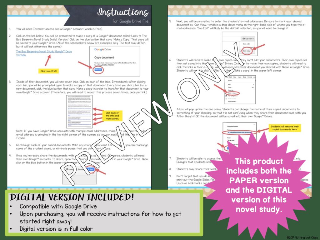 The Bad Beginning Novel Study Unit | Comprehension and Vocabulary with ...