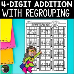4 Digit Addition WITH Regrouping Worksheets | Made By Teachers