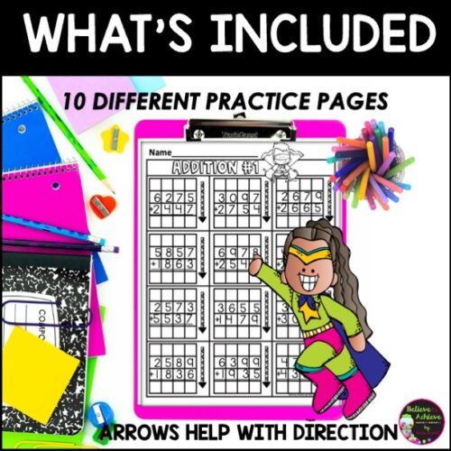 4 Digit Addition WITH Regrouping Worksheets | Made By Teachers