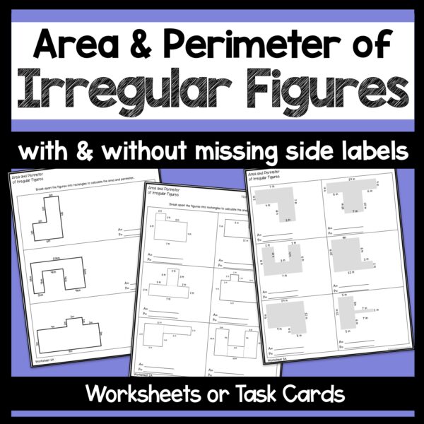 Area and Perimeter of Irregular Figures Worksheets | Made By Teachers