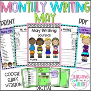 DIGITAL & Print MAY Monthly Writing, Journal Writing, Mother's Day ...