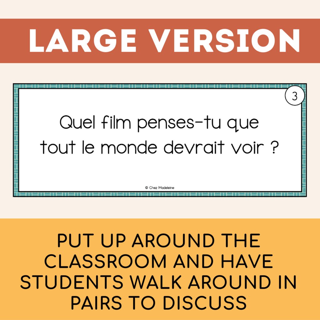 French Conversation Cards - Les Passe-temps A2/B1 | Made By Teachers