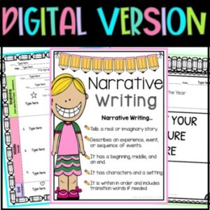 End of the Year Writing Paragraph Sentence Starters, PRINT & DIGITAL ...